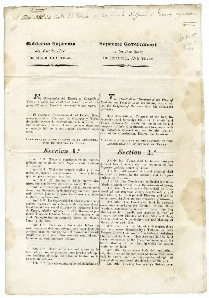 Coahuila y Tejas: The Mexican State Before Texas Independence | Texapedia